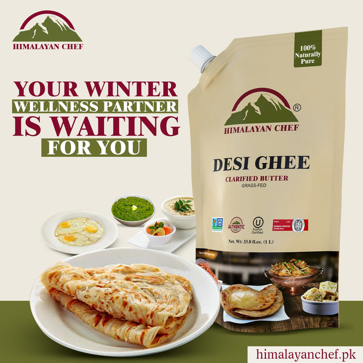 Buy 100% Natural Desi Ghee (دیسی گھی) Online at Best Price in Pakistan – HIMALAYAN CHEF PAKISTAN