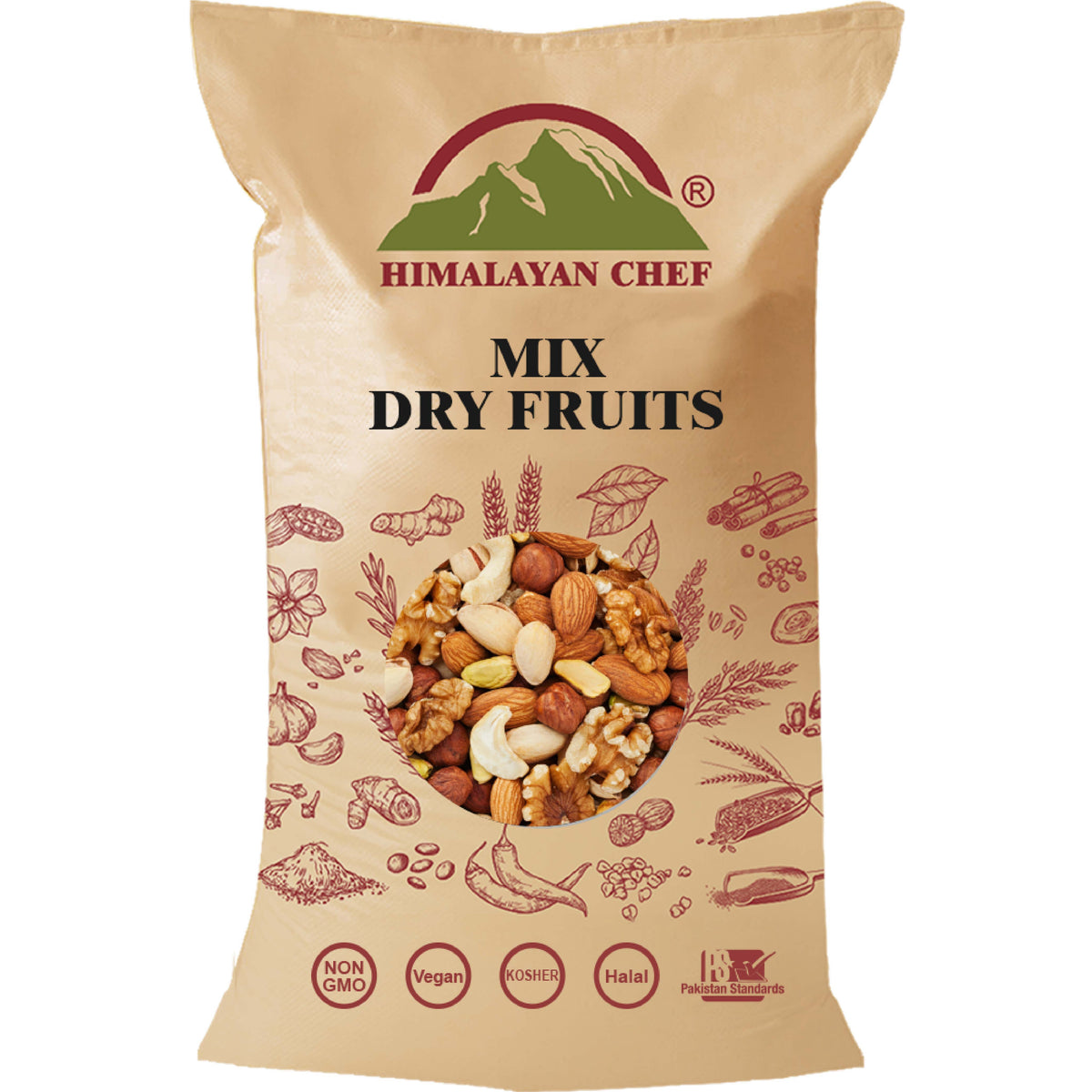 Mix Dry Fruits - 40 lbs (18100g) | Himalayan Chef – HIMALAYAN CHEF PAKISTAN