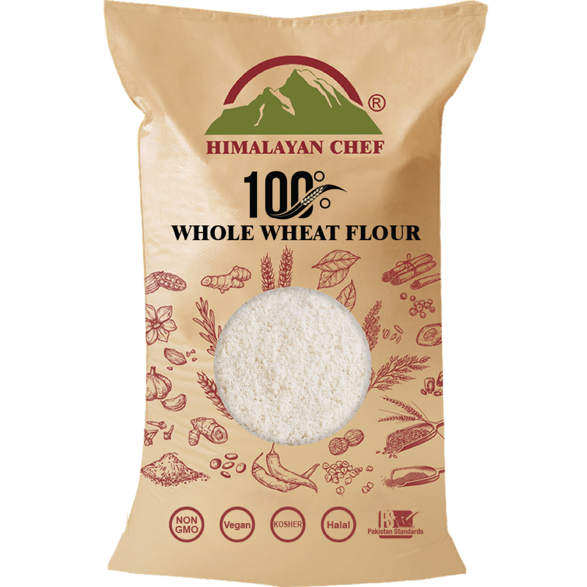 Buy Whole Wheat Flour (Khalis Chakki Atta) Bulk in Pakistan – HIMALAYAN ...