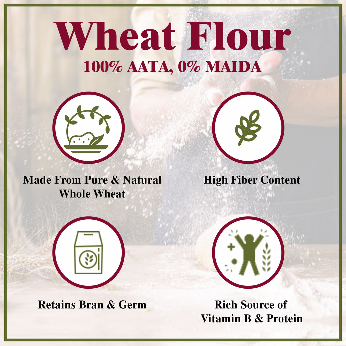 Buy Whole Wheat Flour (Khalis Chakki Atta) Bulk in Pakistan – HIMALAYAN ...