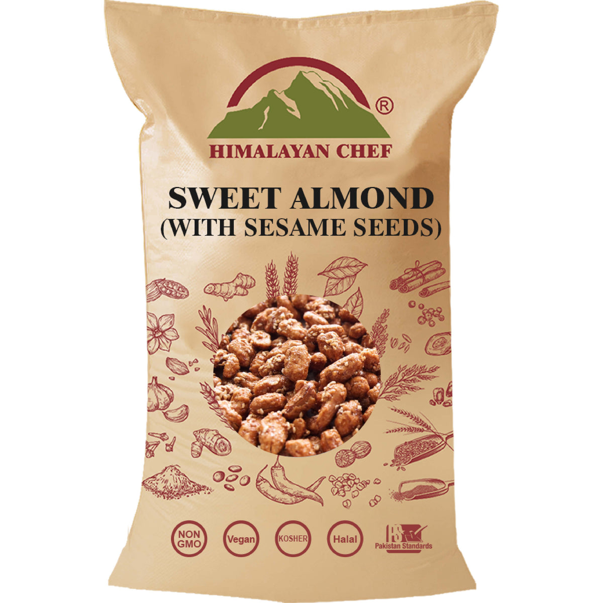 Sweet Almond with Sesame Seeds - 18.1kg | Himalayan Chef – HIMALAYAN ...