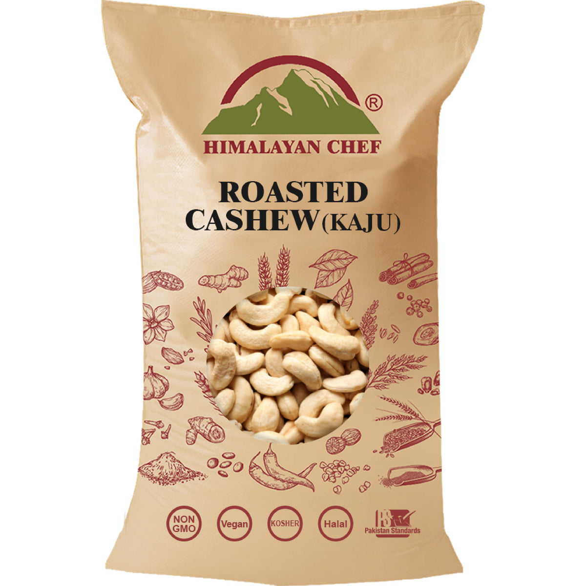 Cashew (Kaju) Roasted - 40 lbs (18100g) | Himalayan Chef – HIMALAYAN ...
