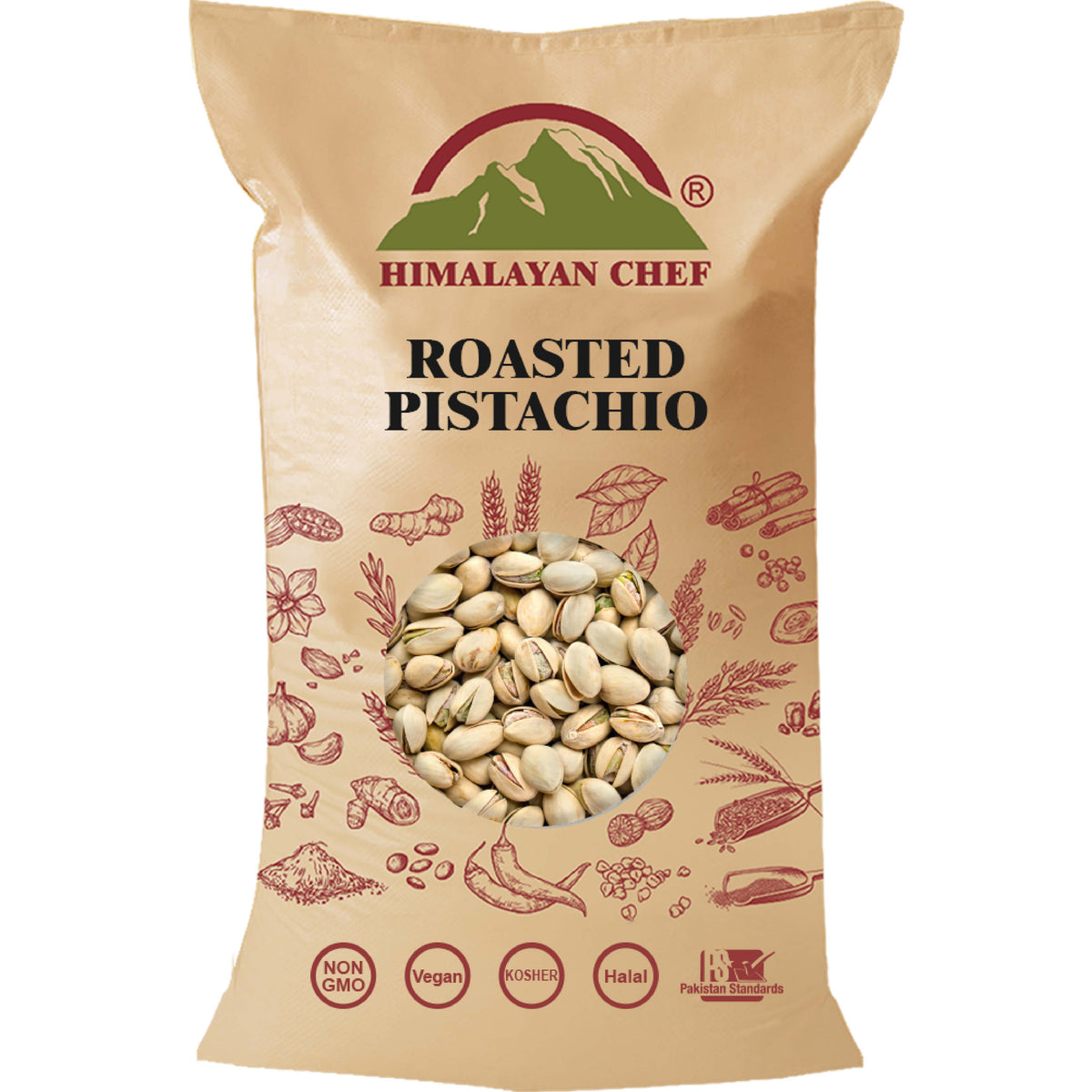 Pistachio Roasted (Pista) with Shell - 18.1kg | Himalayan Chef ...